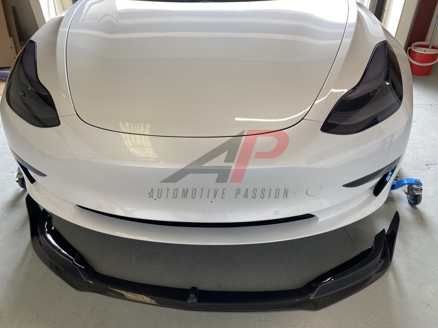 Tesla Model 3 Carbon Fibre Front Splitter - Automotive Passion Uk