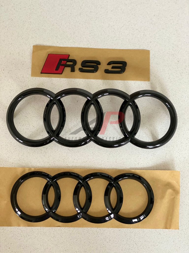 Audi RS3 8Y Gloss Black Badge Set - Automotive Passion Uk