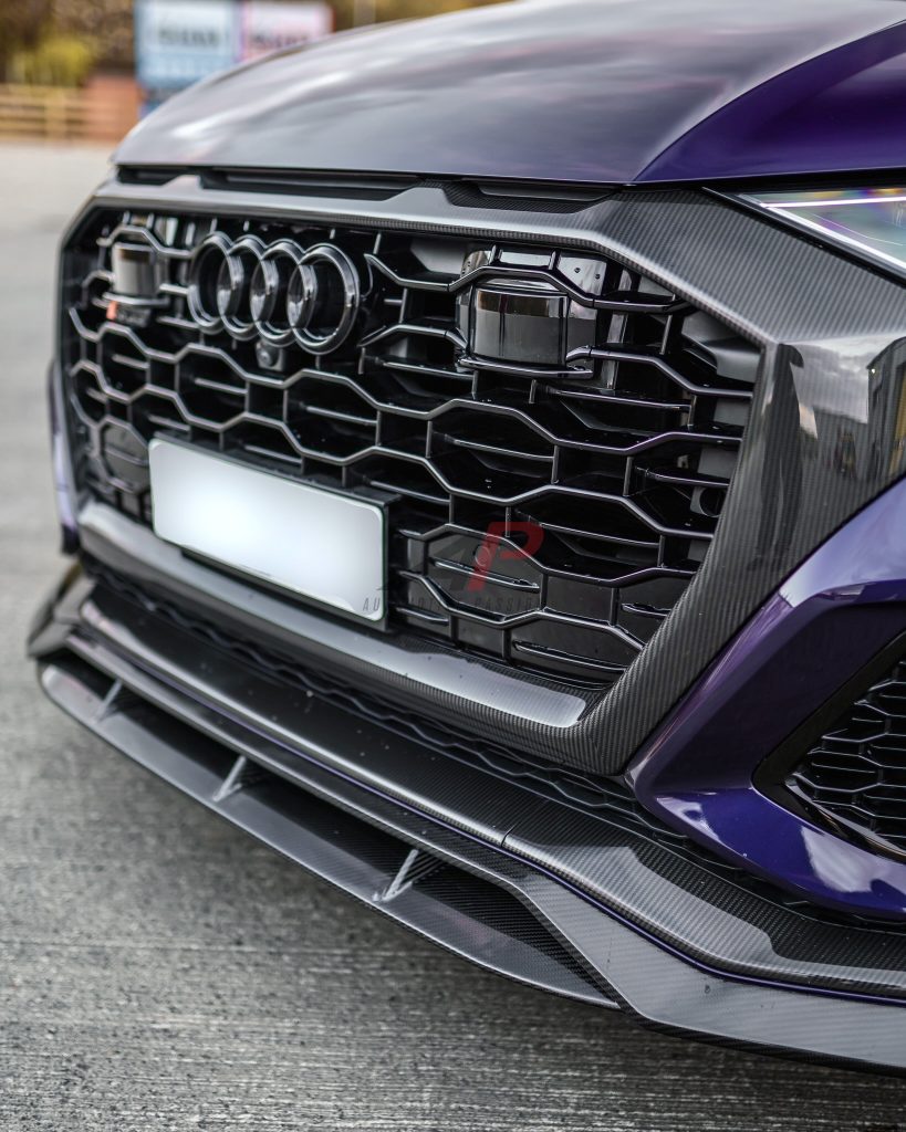 RSQ8 CARBON FRONT SPLITTER – AUDI RSQ8 GEN 1 DRY CARBON FIBRE FRONT LIP ...