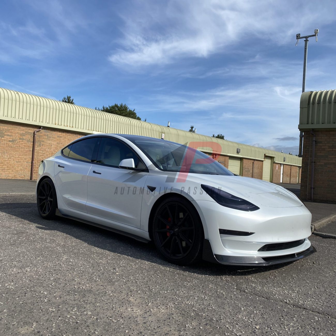 Tesla Model 3 Carbon Fibre Front Splitter - Automotive Passion Uk