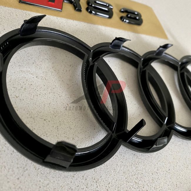 Audi RS3 8Y Gloss Black Badge Set - Automotive Passion Uk