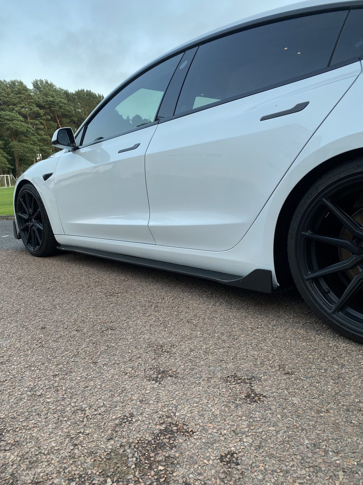 Tesla Model 3 Carbon Fibre Side Skirts - Automotive Passion Uk